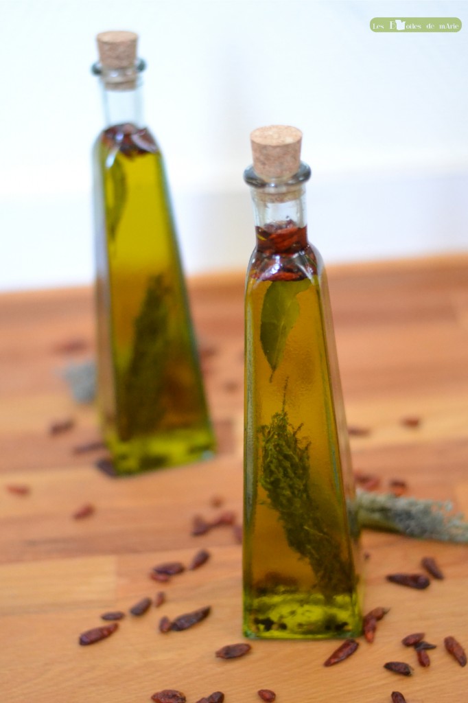 {Cadeaux gourmands} Recette de l’huile pimentée
